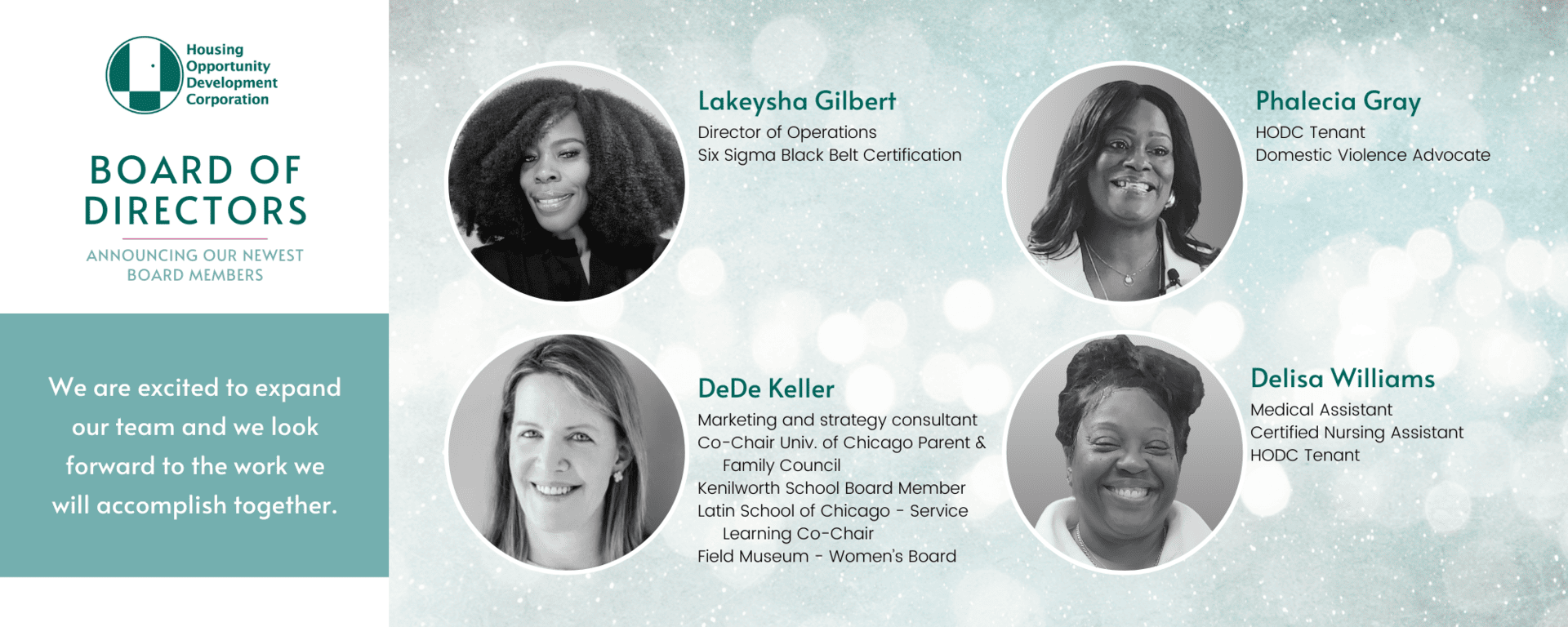 Fresh Faces, Fresh Ideas: Welcome HODC's Newest Board Members | HODC